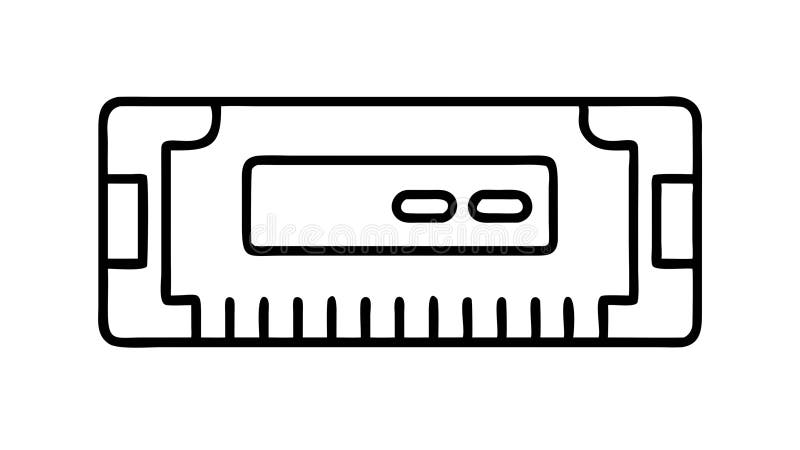 RAM Module Icon: Computer Memory Tech Hardware. Vector Design Generative AI Stock Vector ...