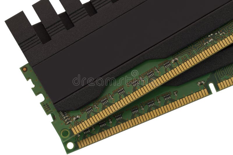 Blue DDR RAM Stick on Isolated Background Stock Image - Image of board ...