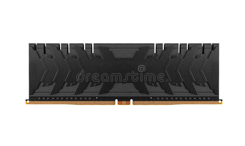 Blue DDR RAM Stick on Isolated Background Stock Image - Image of board ...