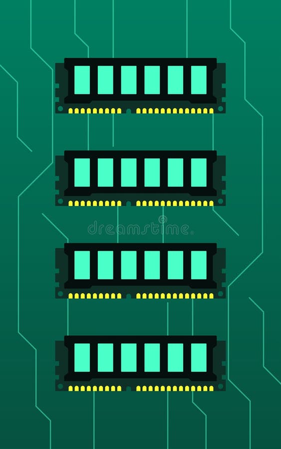 RAM. Vector Illustration. Wallpaper, Poster, Cover. a Simple Flat Image ...