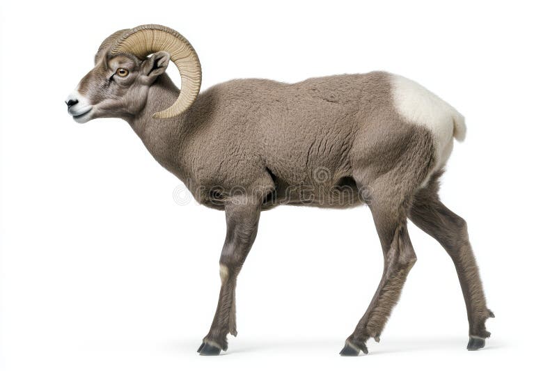 RAM Viewed from the Side, Isolated on a White Background with ...