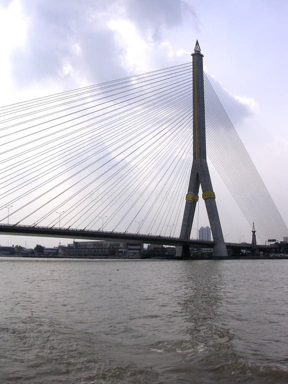 Rama 8 Bridge stock image. Image of rama, peak, asian, bridge - 199049