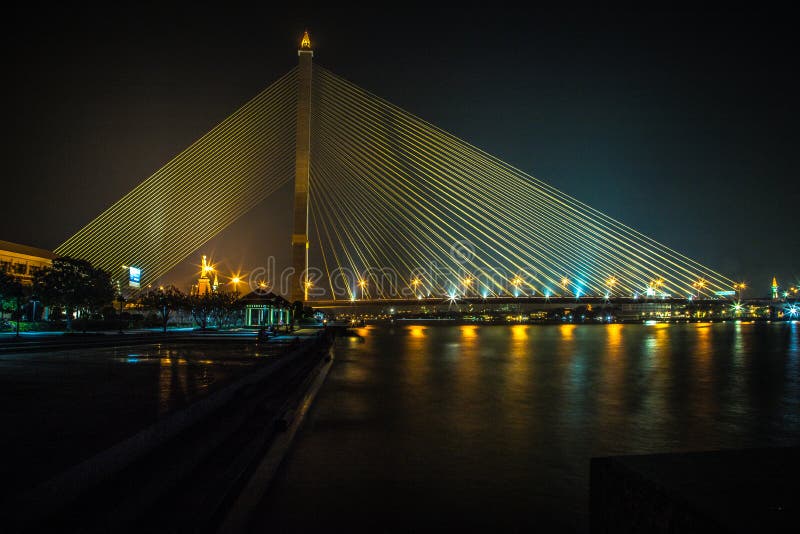 Rama 8 bridge stock photo. Image of ocean, downtown, california - 67710600