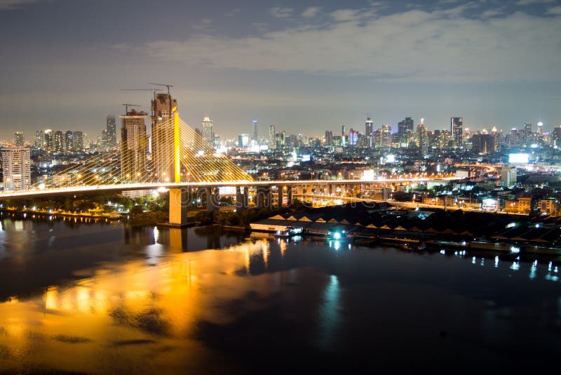Rama IX Bridge stock photo. Image of ramaixbridge, light - 47842056