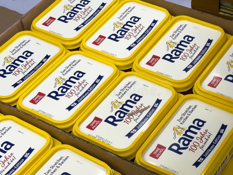 Rama Margarine Packaging in Cardboard Box Display Editorial Stock Image ...