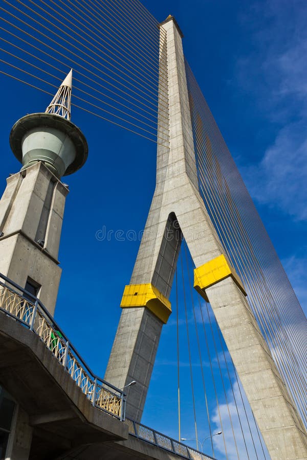 Rama VIII Bridge in Bangkok Stock Photo - Image of construction ...