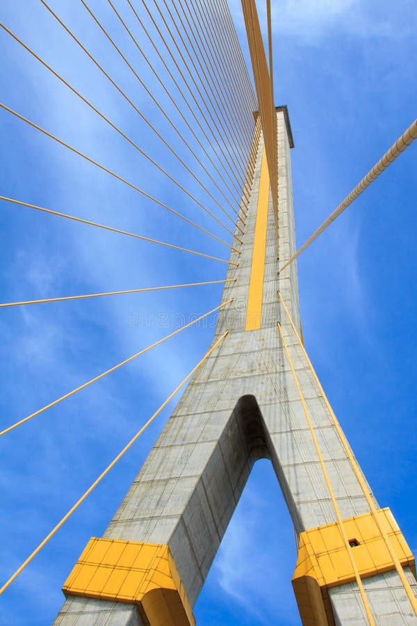 Rama VIII Bridge Bangkok Thailand Stock Photo - Image of bridge ...