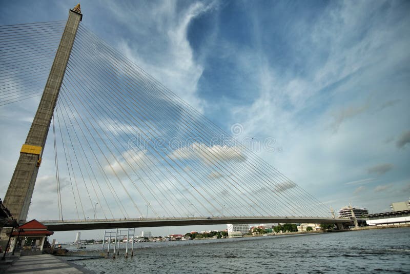 Rama VIII Bridge stock photo. Image of place, bangkok - 42486938