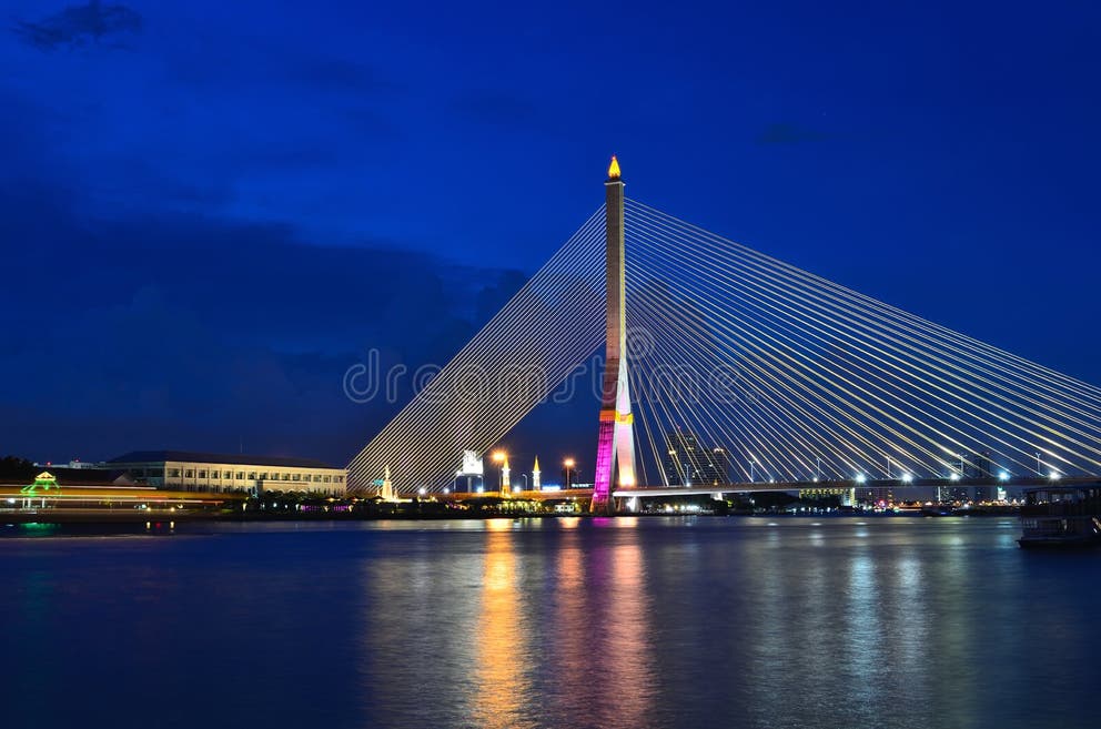 Rama VIII Bridge stock photo. Image of bridge, bangkok - 42416992
