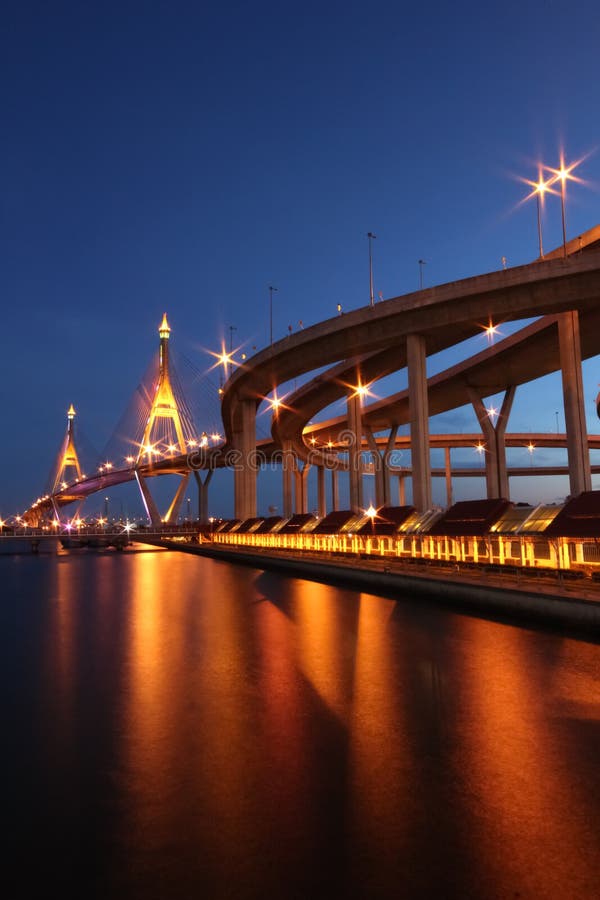 Rama VIIII Bridge stock image. Image of architecture - 25471083