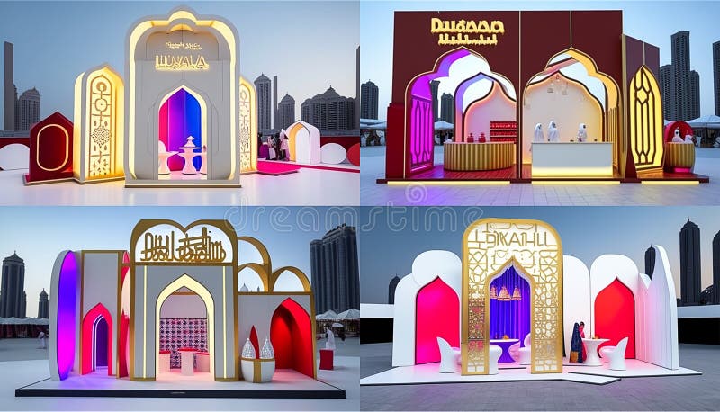 Arabian Islamic Banner Background Template Element Design Illustration ...