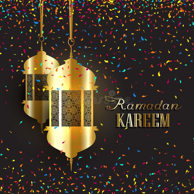 Ramadan Background. Islamic Card Design Layout Stock Vector ...