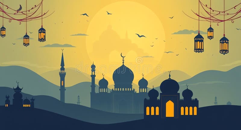 Ramadan banner for card stock image. Image of banner - 365271459