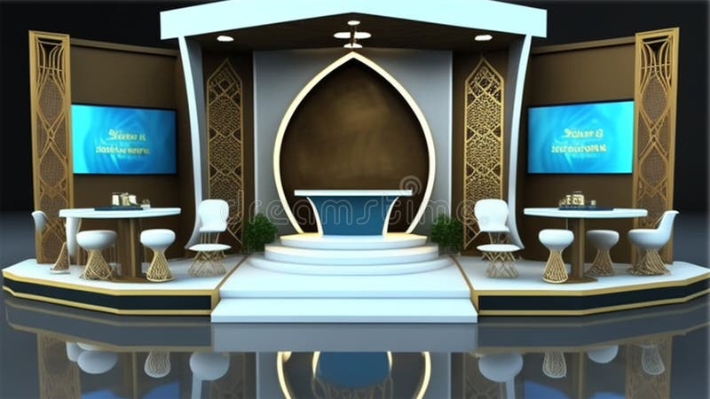 RAMADAN BOOTH 3D RENDER BACKGROUND ISLAMIC EID EVENT Show Stock ...