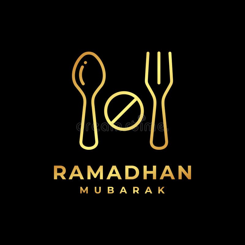 Ramadan Fasting Logo Design Stock Vector - Illustration of kareem, fast ...