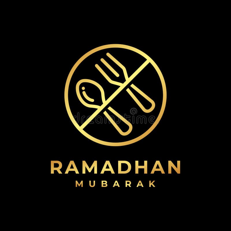 Ramadan Fasting Logo Design Stock Vector - Illustration of graphic ...