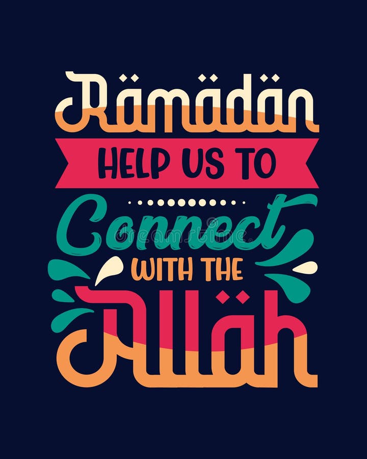 Ramadan Connect Help Us To Connect with the Allah T Shirt Template ...