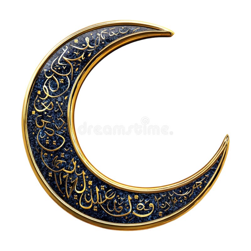 Ramadan Crescent Moon on Transparent Background - Ai Generated Stock ...