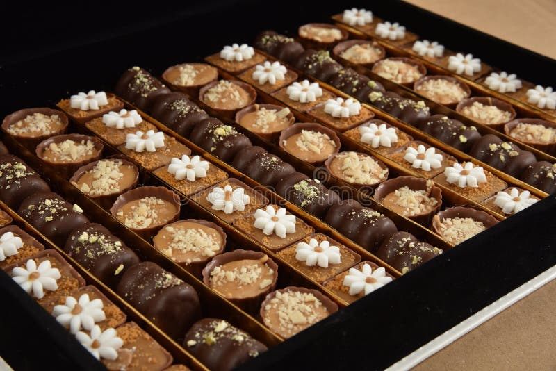 Sweets Decorated in a Special Gift Box. Stock Photo - Image of arab ...