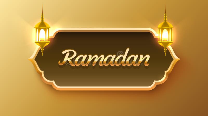 Ramadan Frame Cover, Greeting Card. Vector Illustration Stock ...