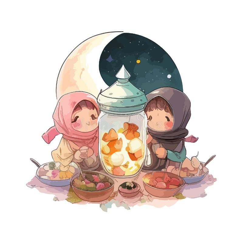 Iftar Sticker Stock Illustrations – 390 Iftar Sticker Stock ...