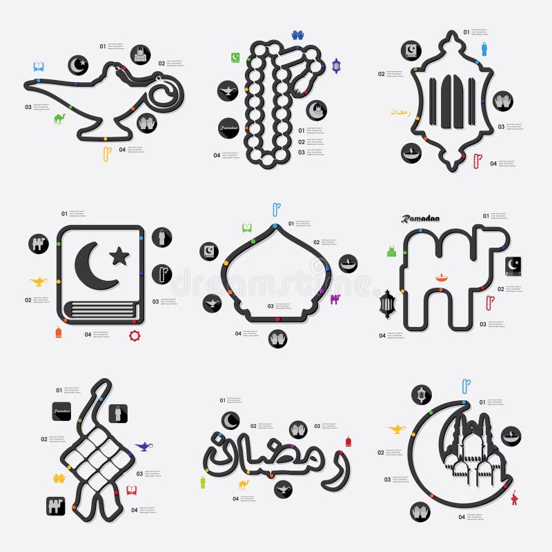 Ramadan Infographic. Vector Design Illustration Stock Vector ...