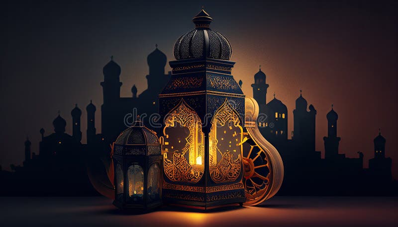 Ramadan Islam Holiday Religion Illustration, Generative Ai Stock ...