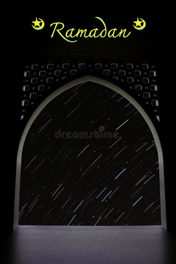 Ramadan Isolate Mosque Gate Stock Illustration - Illustration of mosque ...