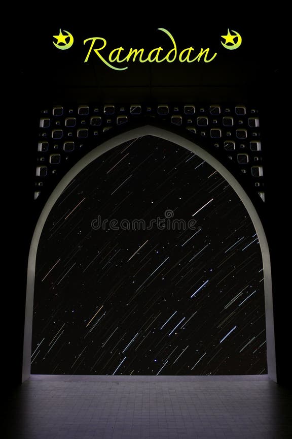 Ramadan Isolate Mosque Gate Stock Illustration - Illustration of ...