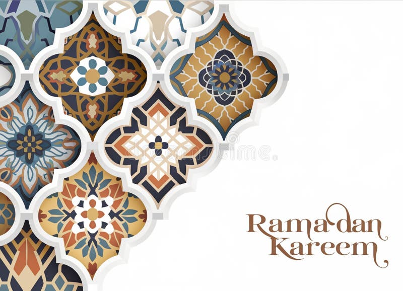 Ramadan Kareem Elegant Islamic Geometric Pattern Background Design ...