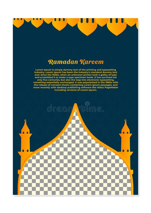 Ramadan Kareem Flyer. Suitable To Be Placed on Content with an Islamic ...