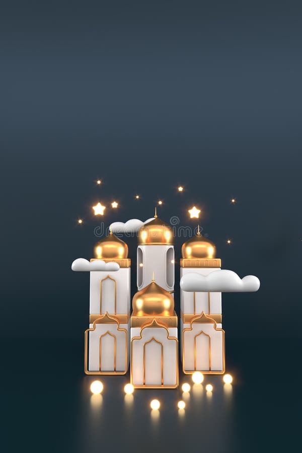 Ramadan Kareem Greeting Background Islamic 3d Illustration Design Stock ... Ramadan Kareem Greeting Background Islamic 3d Illustration Design Stock ...