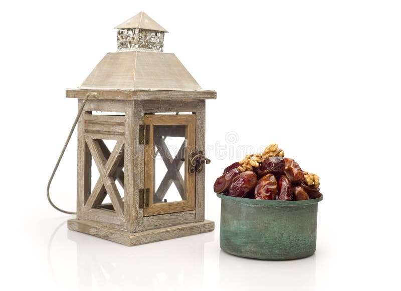 Ramadan Lamp and Dates Still Life Stock Image - Image of islam, kareem ...