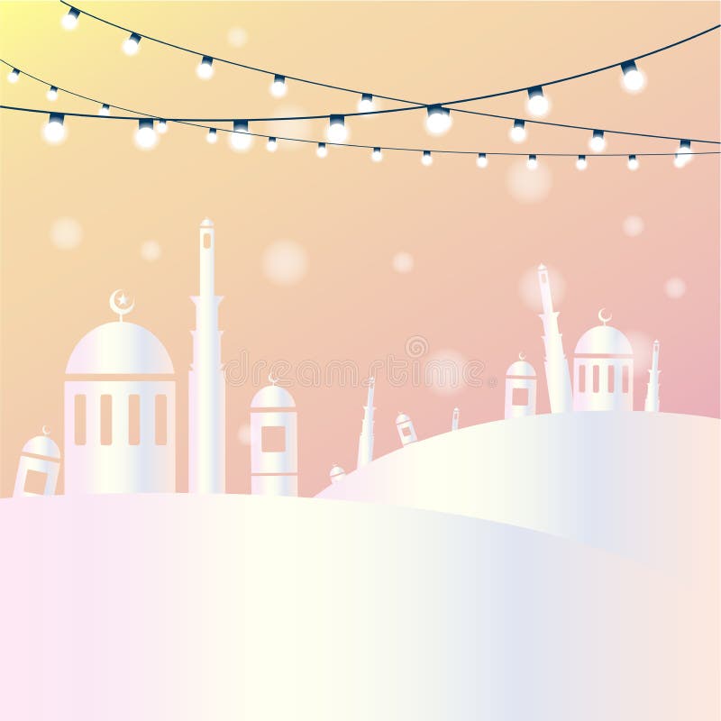 Ramadan night stock vector. Illustration of muslim, islamic - 3211035