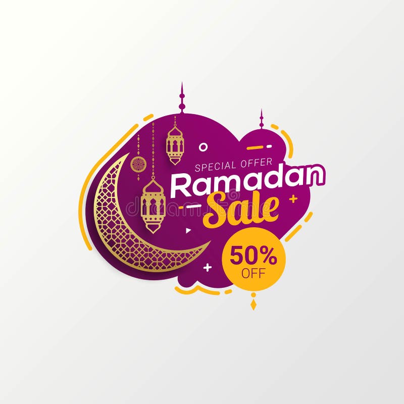 Ramadan Sale Banner Discount Template Design for Business Promotion ...