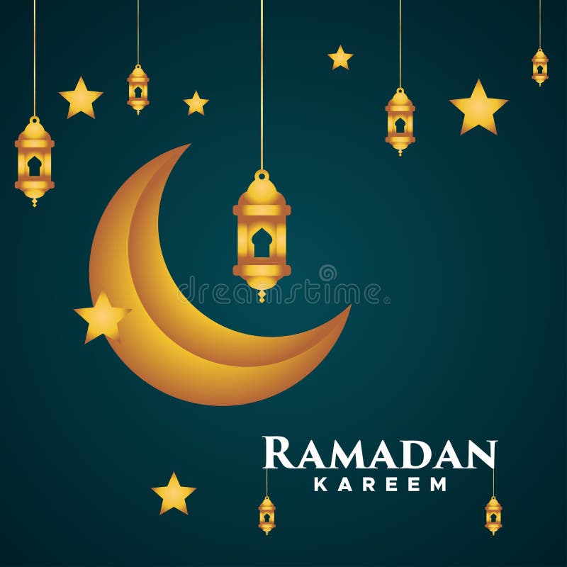 Ramadan Theme Banner Vector Design Stock Illustration - Illustration of ...