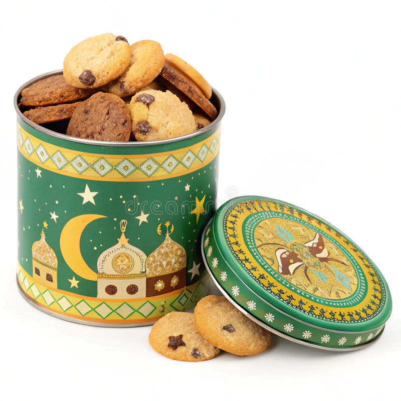Ramadan Themed Cookie Jar Isolou-se Em Fundo Transparente Ilustração ...
