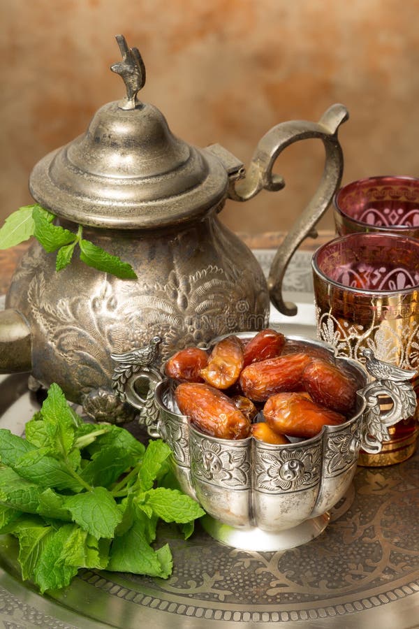 Dates and tea for Ramadan stock photo. Image of tradition - 31200208