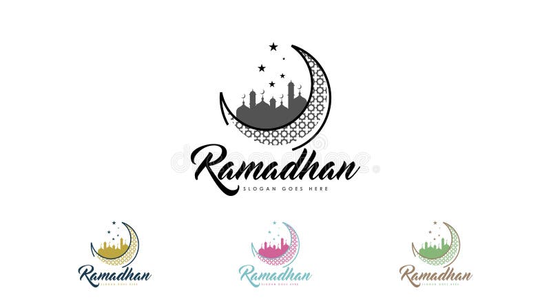 Ramadhan Logo Concept Vector. Islamic Logo Template Isolated in White ...