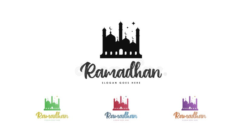 Ramadhan Logo Concept Vector. Islamic Logo Template Isolated in White ...