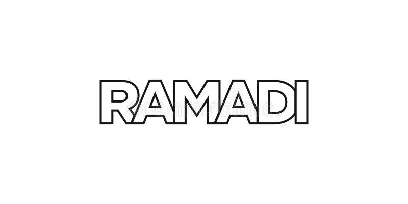 Ramadi in the Iraq Emblem. the Design Features a Geometric Style ...