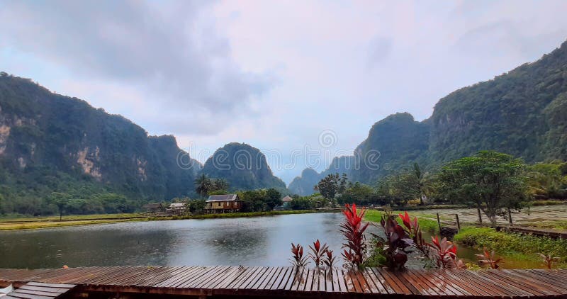 Ramang ramang karst stock photo. Image of river, water - 263661702