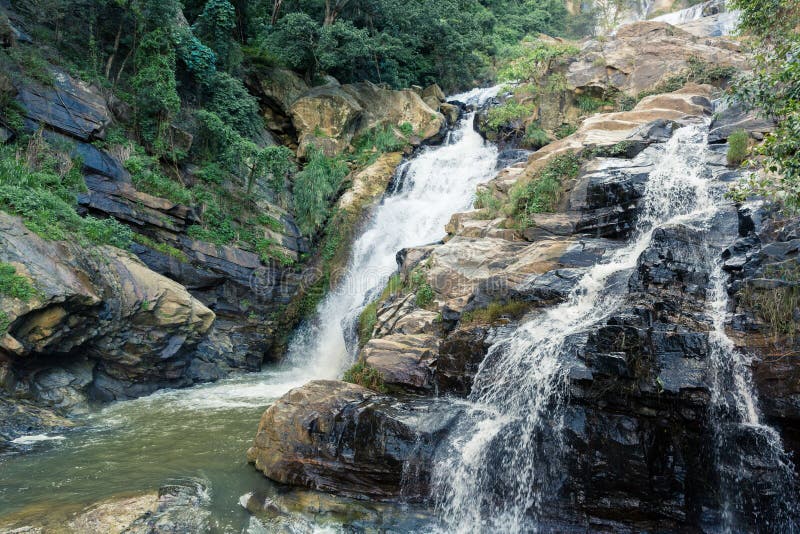 Ramboda Falls stock photo. Image of water, falls, landscape - 48167656
