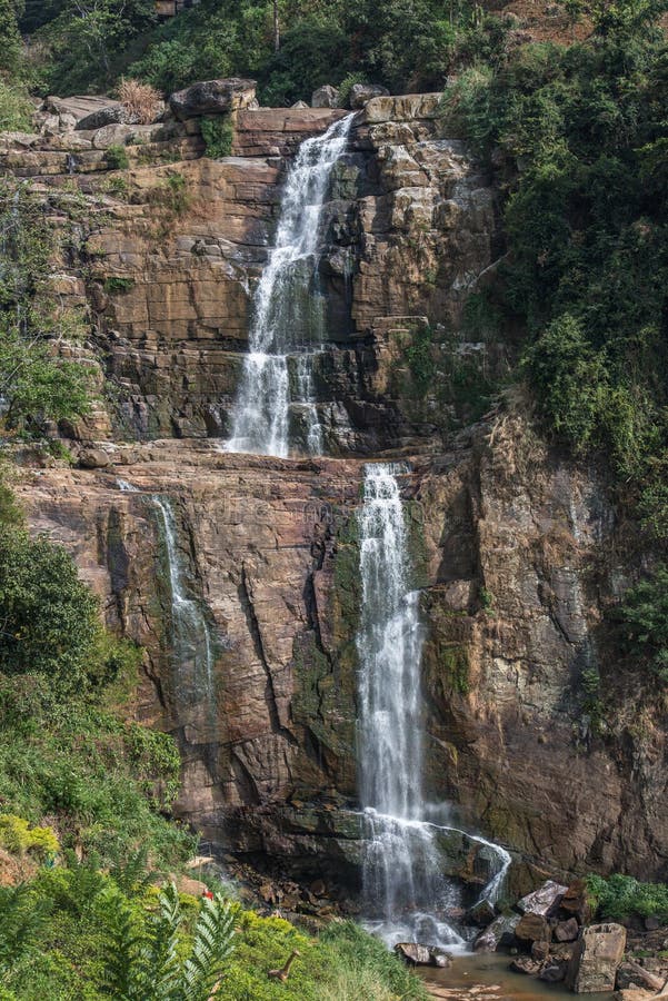 Ramboda Natural Waterfall. Ramboda Sri Lanka. Stock Photo - Image of ...