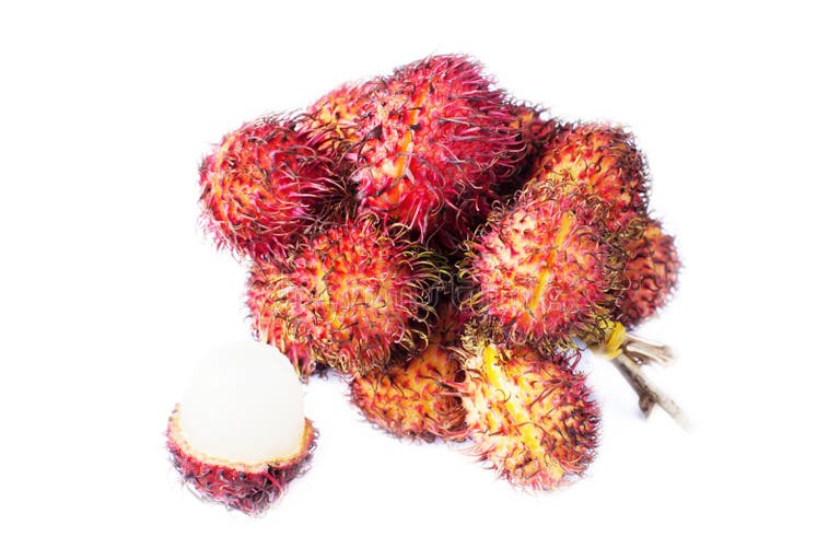 Rambutan aislado foto de archivo. Imagen de postre, cierre - 108453976