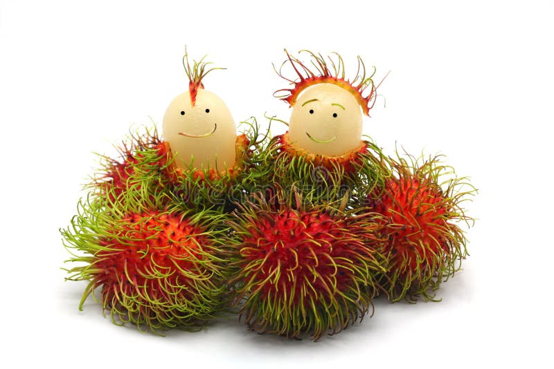Rambutan is a Fruit with Sweet Red Shell Stock Image - Image of sweet ...
