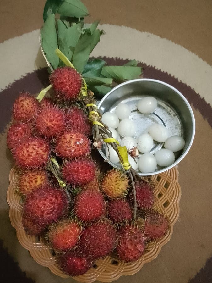Rambutan Fruit is Very Sweet and Refreshing. Stock Image - Image of ...