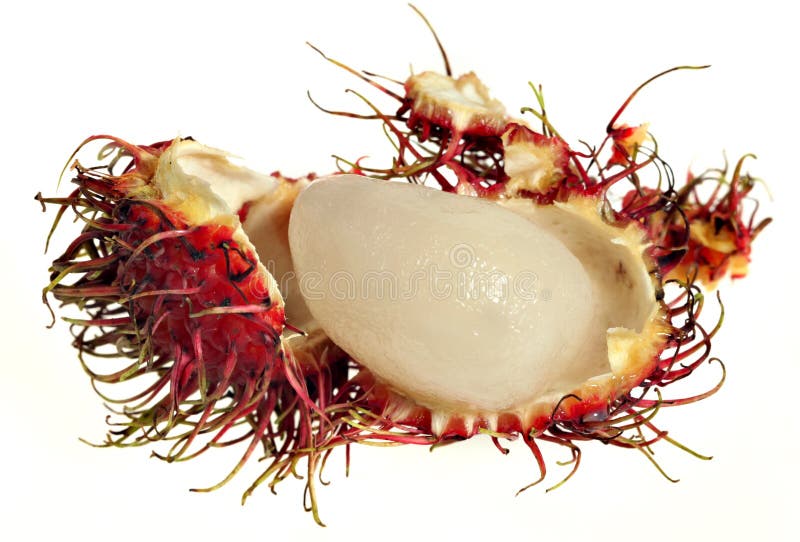 Rambutan macro stock photo. Image of fruit, gourmet, broken - 11180780