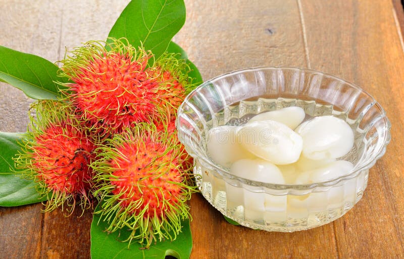 Rambutan in syrup stock photo. Image of bowl, freshness - 75802346