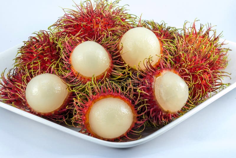 Rambutan stock photo. Image of isolated, food, green - 32889638
